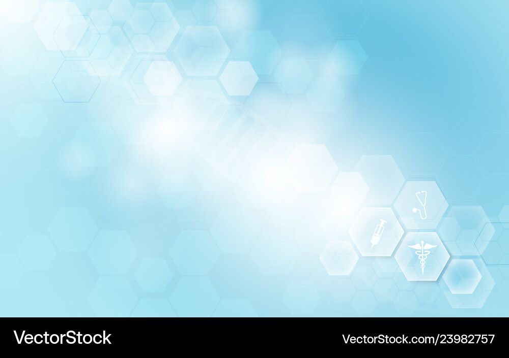 Abstract geometric shape medicine and science Vector Image