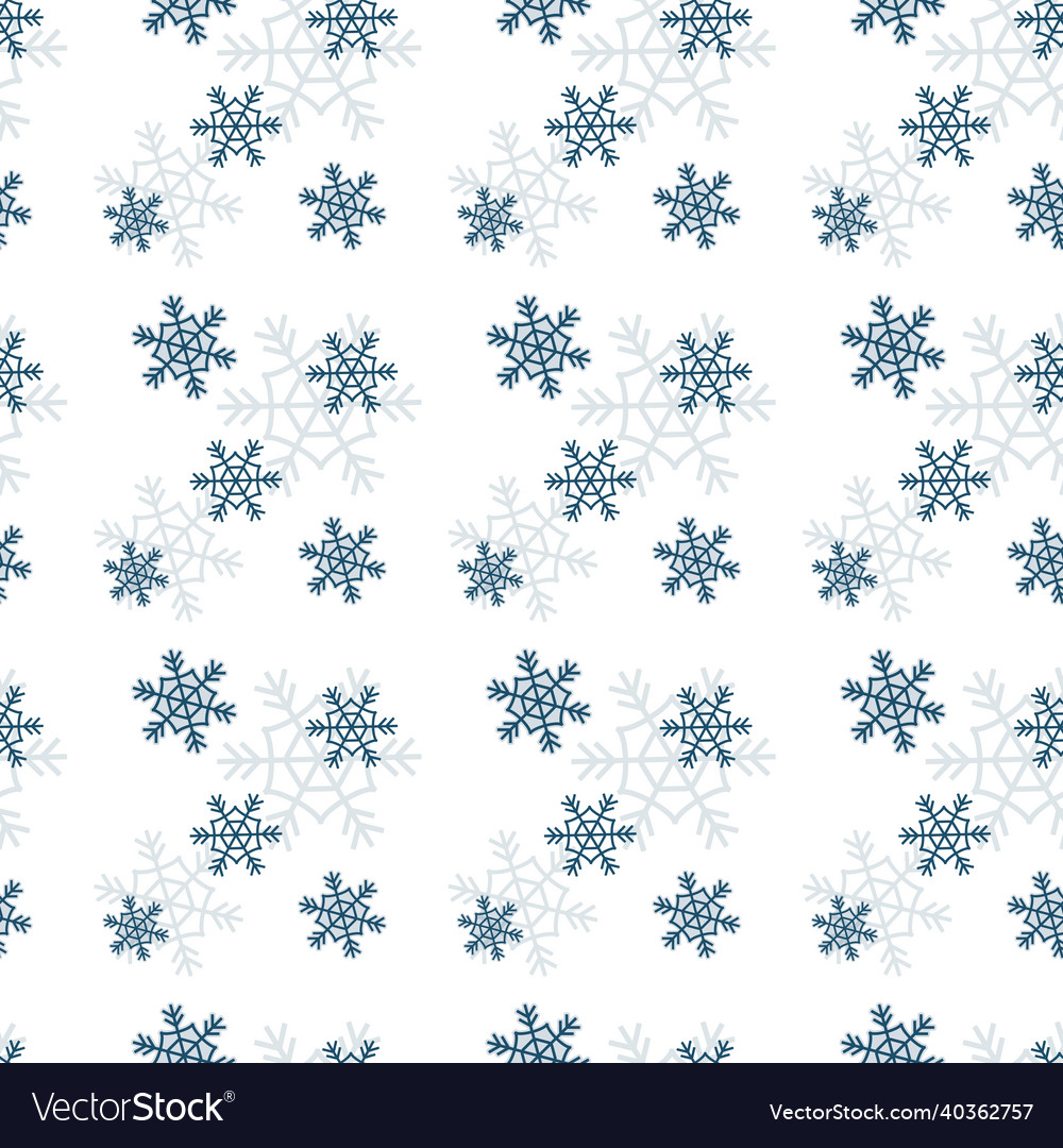 Christmas repeat pattern snowflake repeat pattern Vector Image