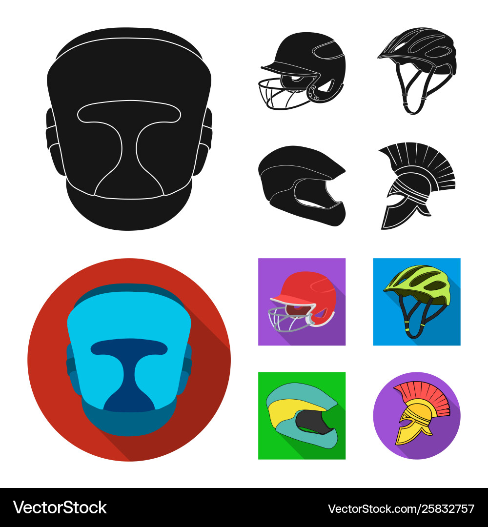 Isolated object helmet and sport icon set Vector Image