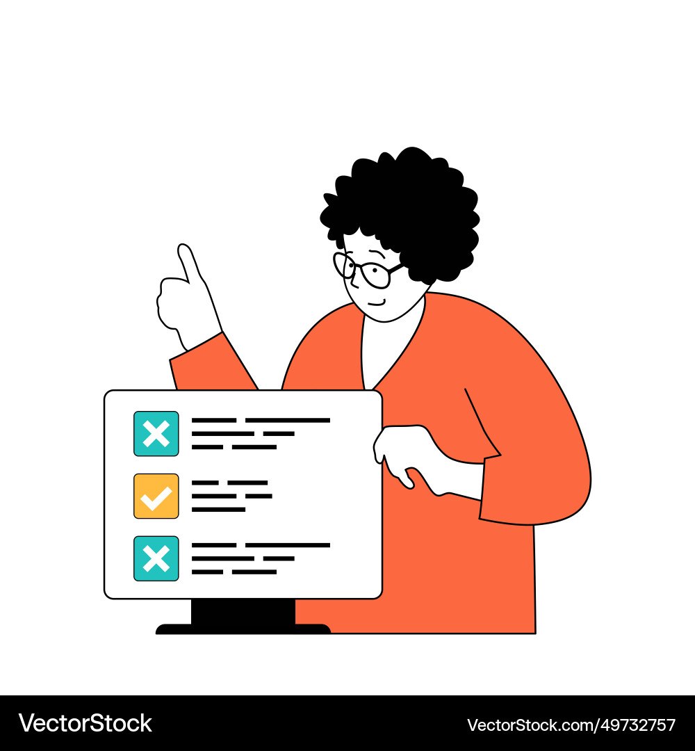 Marketing and development concept with cartoon Vector Image