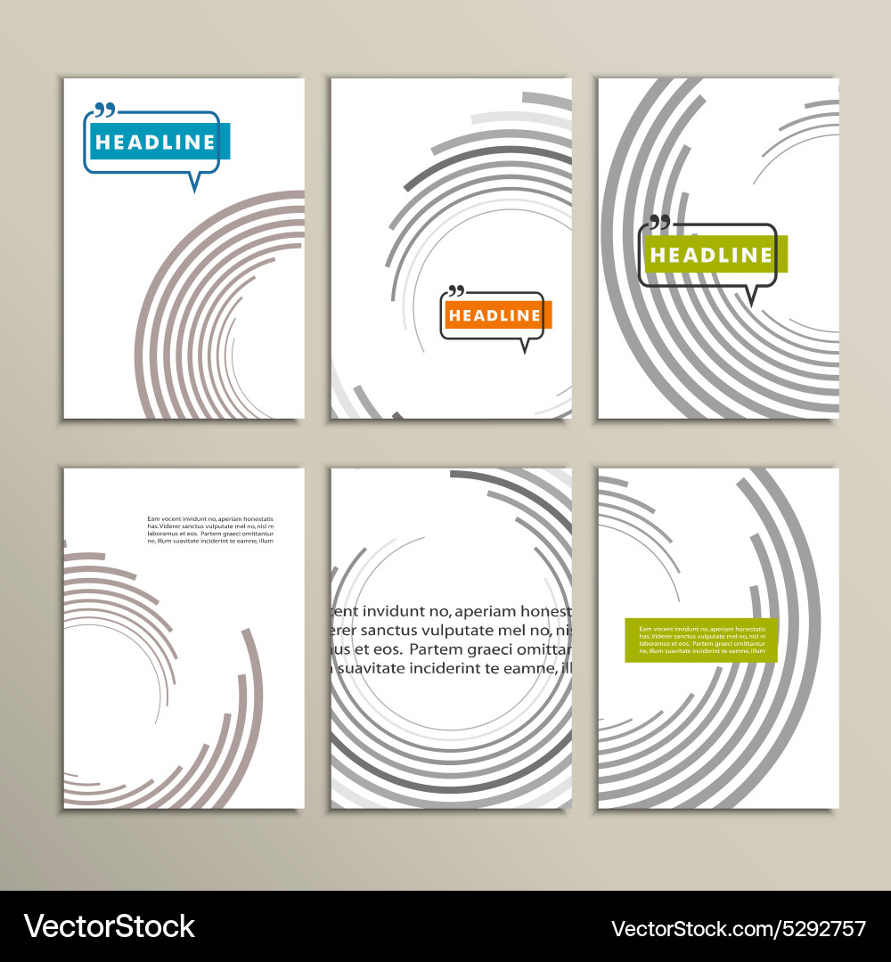 Round color lines on a white background Royalty Free Vector