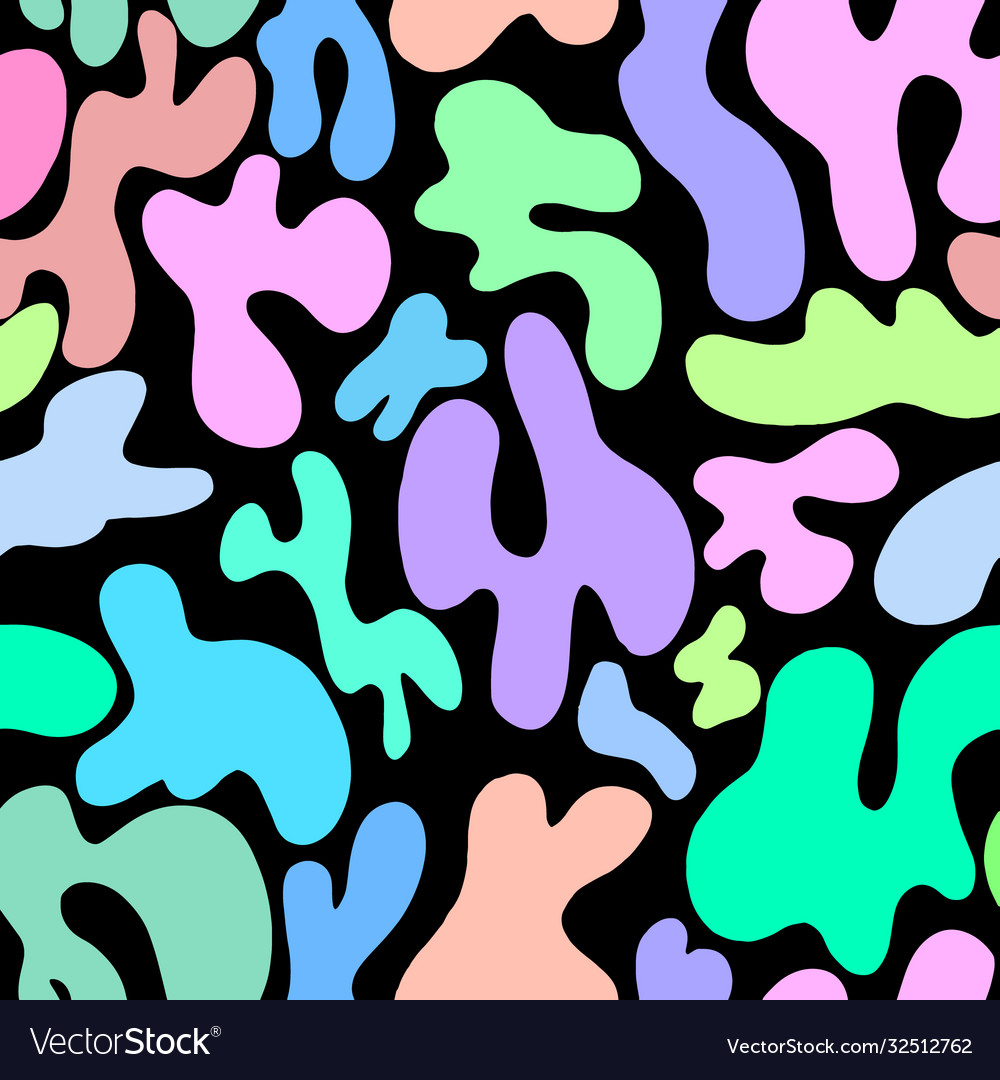 Abstract pattern spots on a black background Vector Image