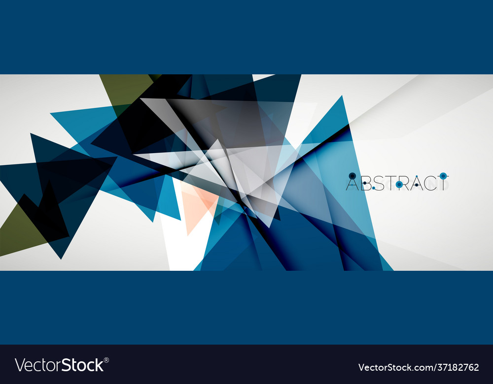Geometric abstract background color triangle Vector Image