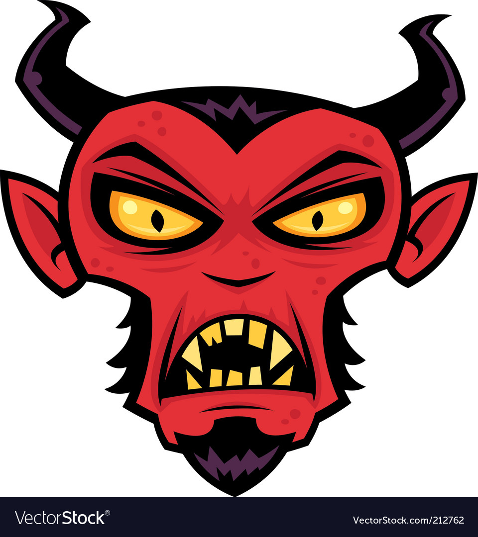 Mad devil Royalty Free Vector Image - VectorStock