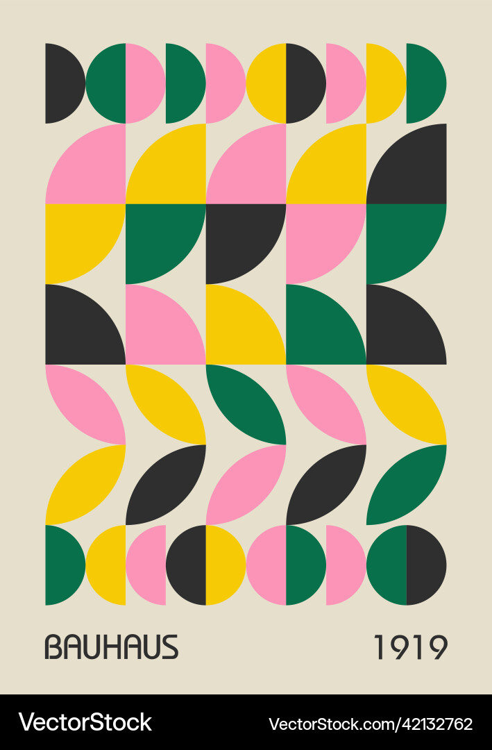 Minimal vintage 20s geometric design posters wall Vector Image