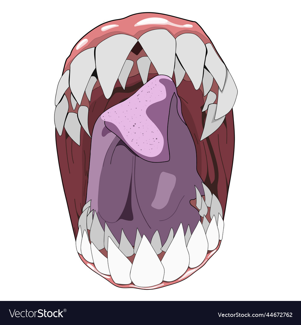 Monster mouth Royalty Free Vector Image - VectorStock