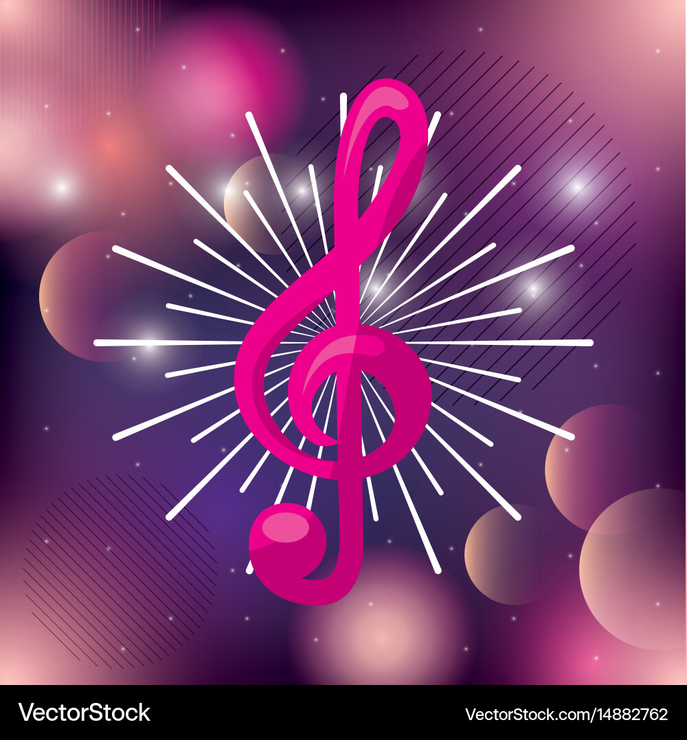 Music note icon and sound design Royalty Free Vector Image