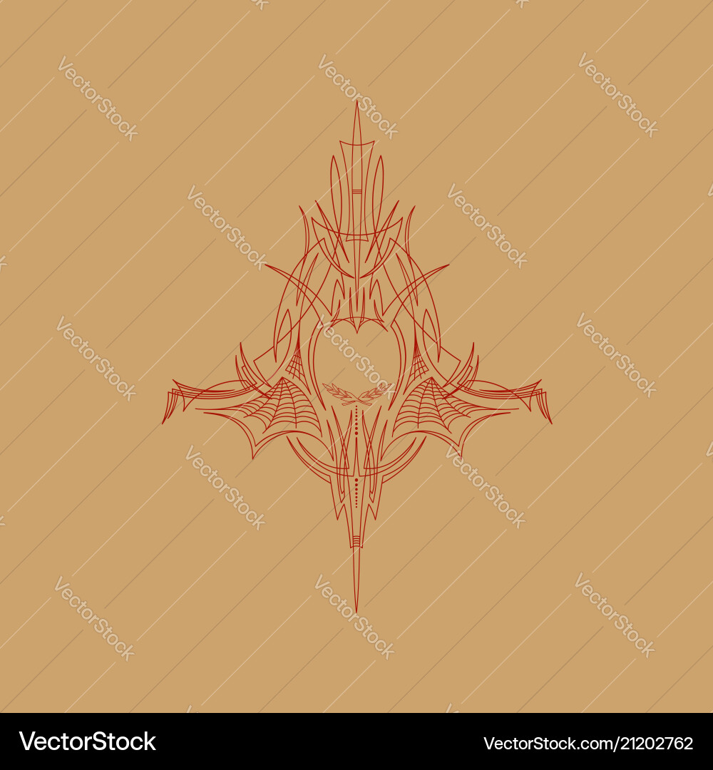 Pinstripe graphics car racing vehicle Royalty Free Vector