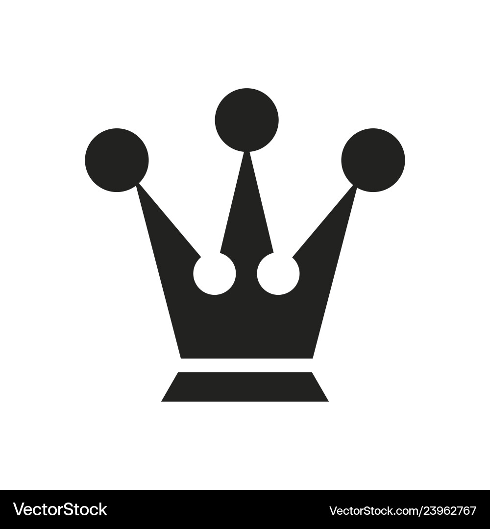 Concept of king crown icon Royalty Free Vector Image