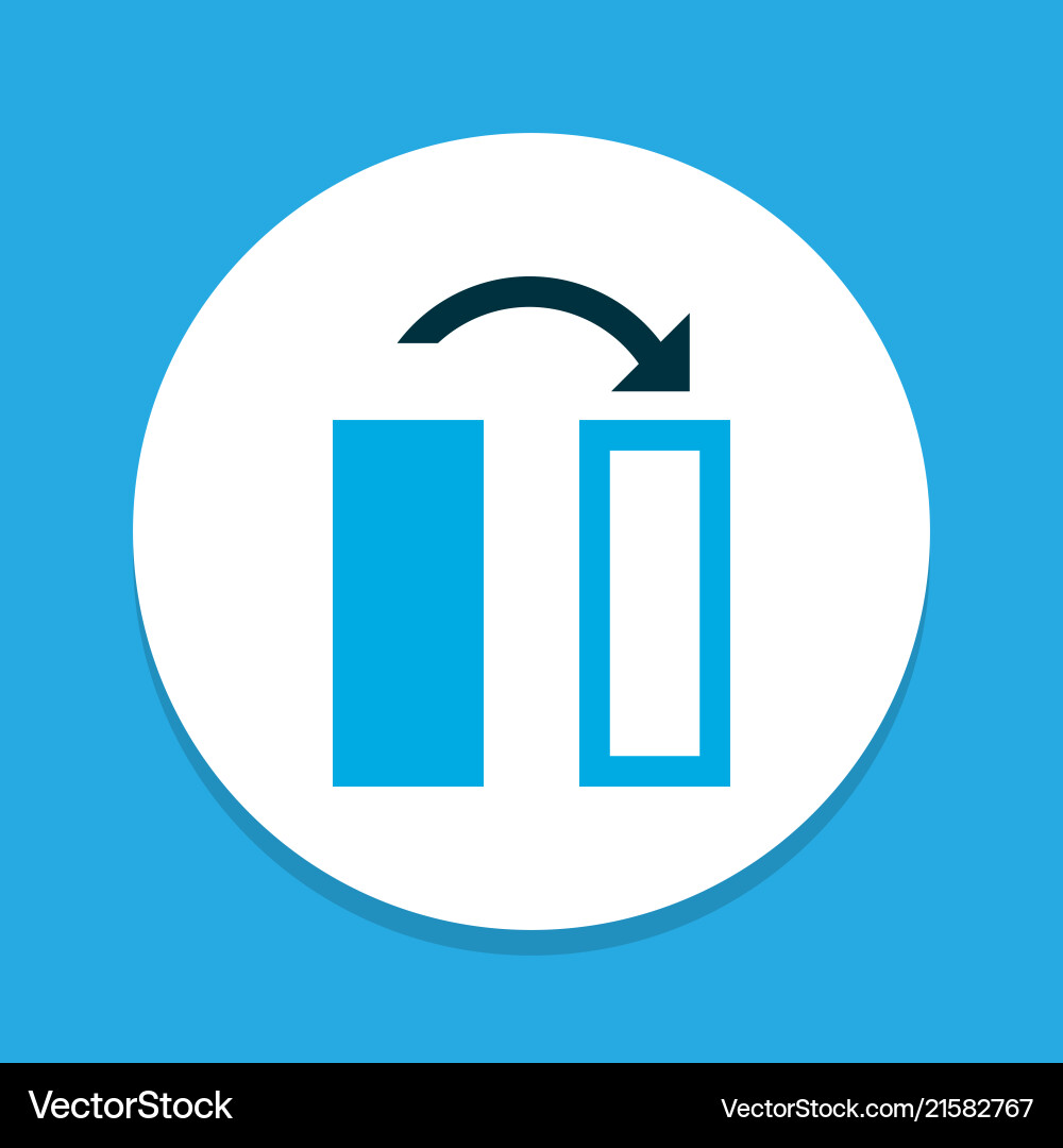 Flip icon colored symbol premium quality isolated Vector Image