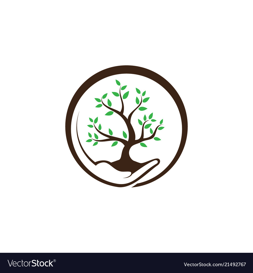 Hand tree Royalty Free Vector Image - VectorStock