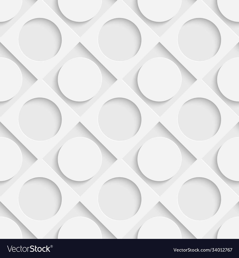 Seamless square and circle pattern Royalty Free Vector Image