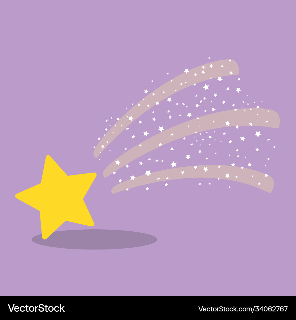 Space shooting star 09 Royalty Free Vector Image