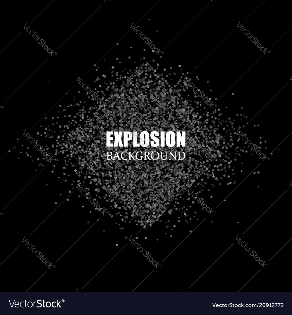 Abstract Black Explosion Geometric Background Vector Image