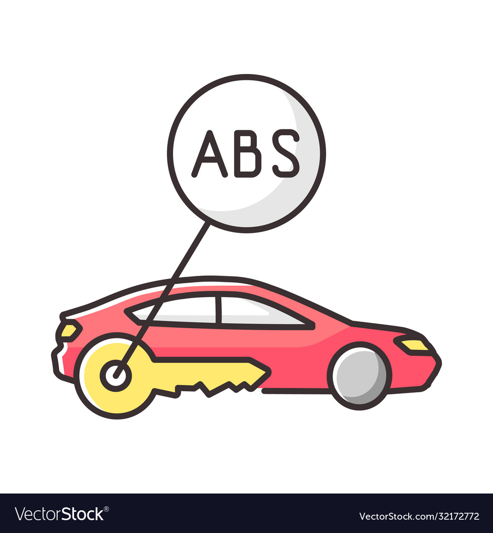 Anti lock system rgb color icon Royalty Free Vector Image Anti lock system rgb color icon Royalty Free Vector Image