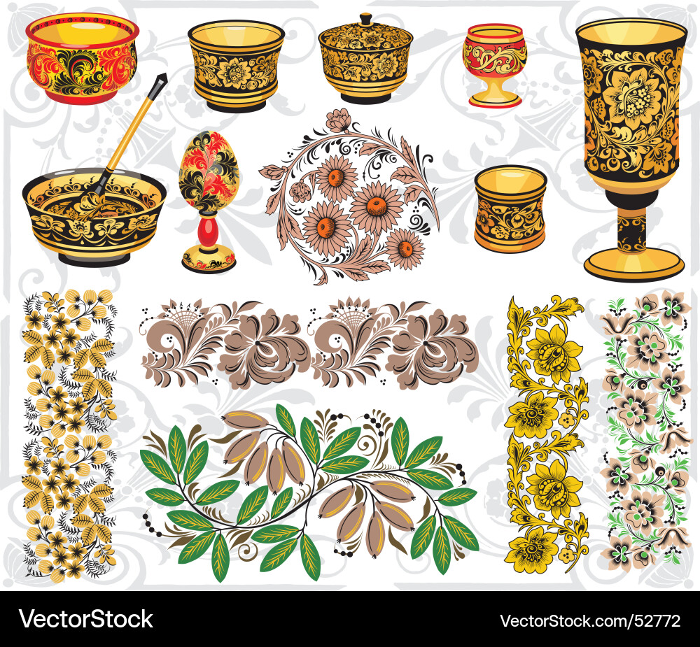 Compilation drawings Royalty Free Vector Image