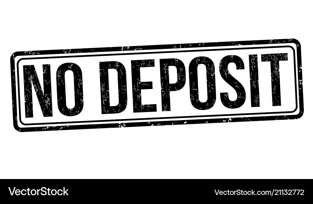 No deposit grunge rubber stamp Royalty Free Vector Image