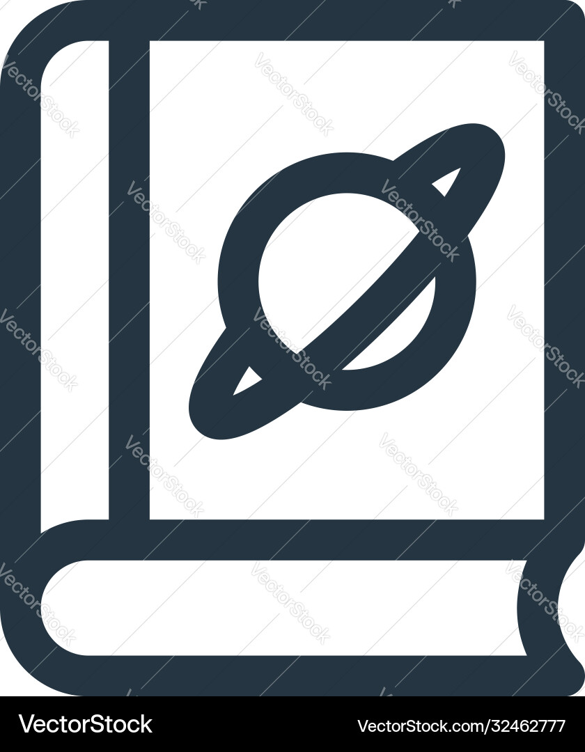 Book icon editable stroke linear symbol Royalty Free Vector