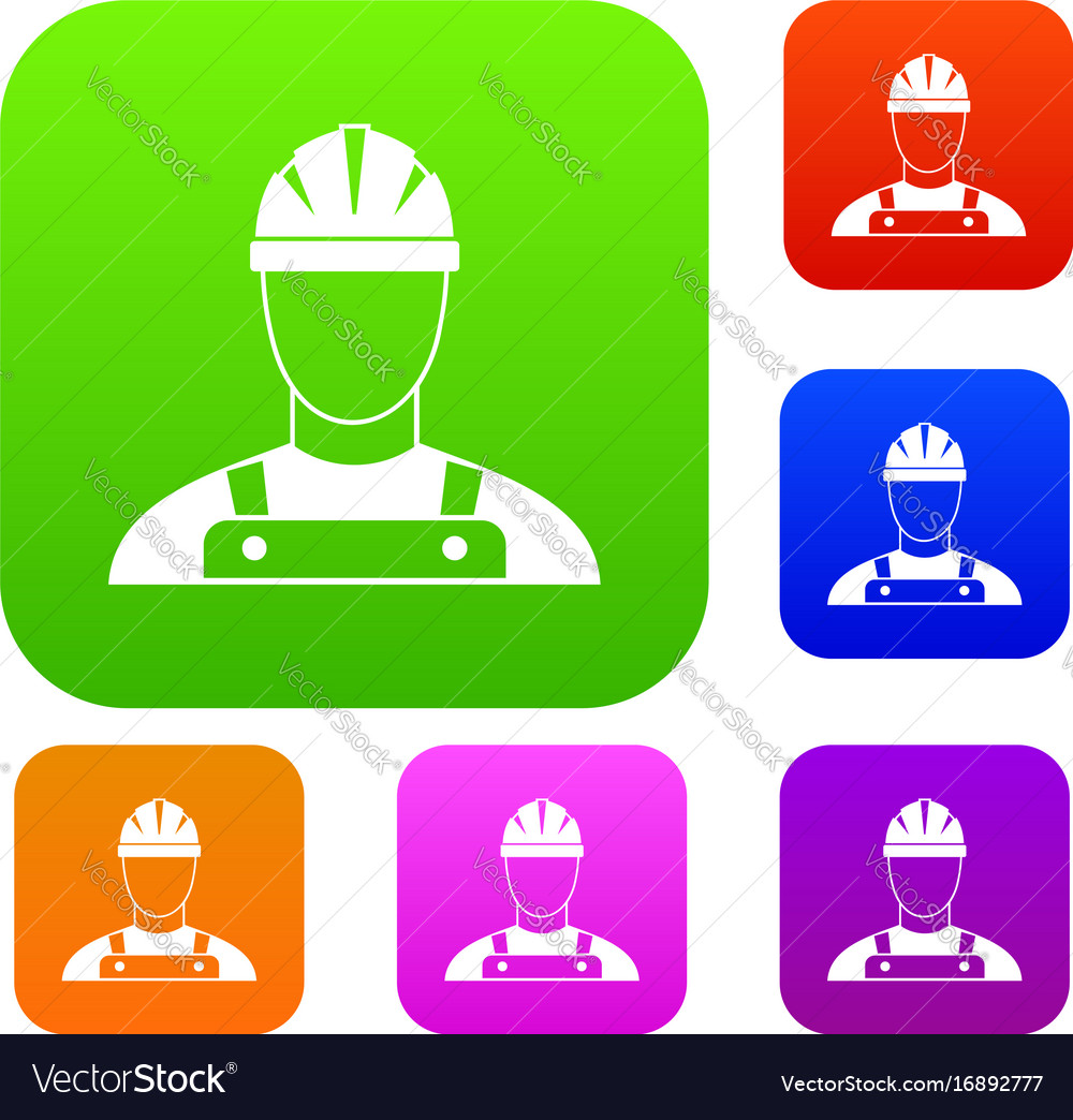 Builder set collection Royalty Free Vector Image