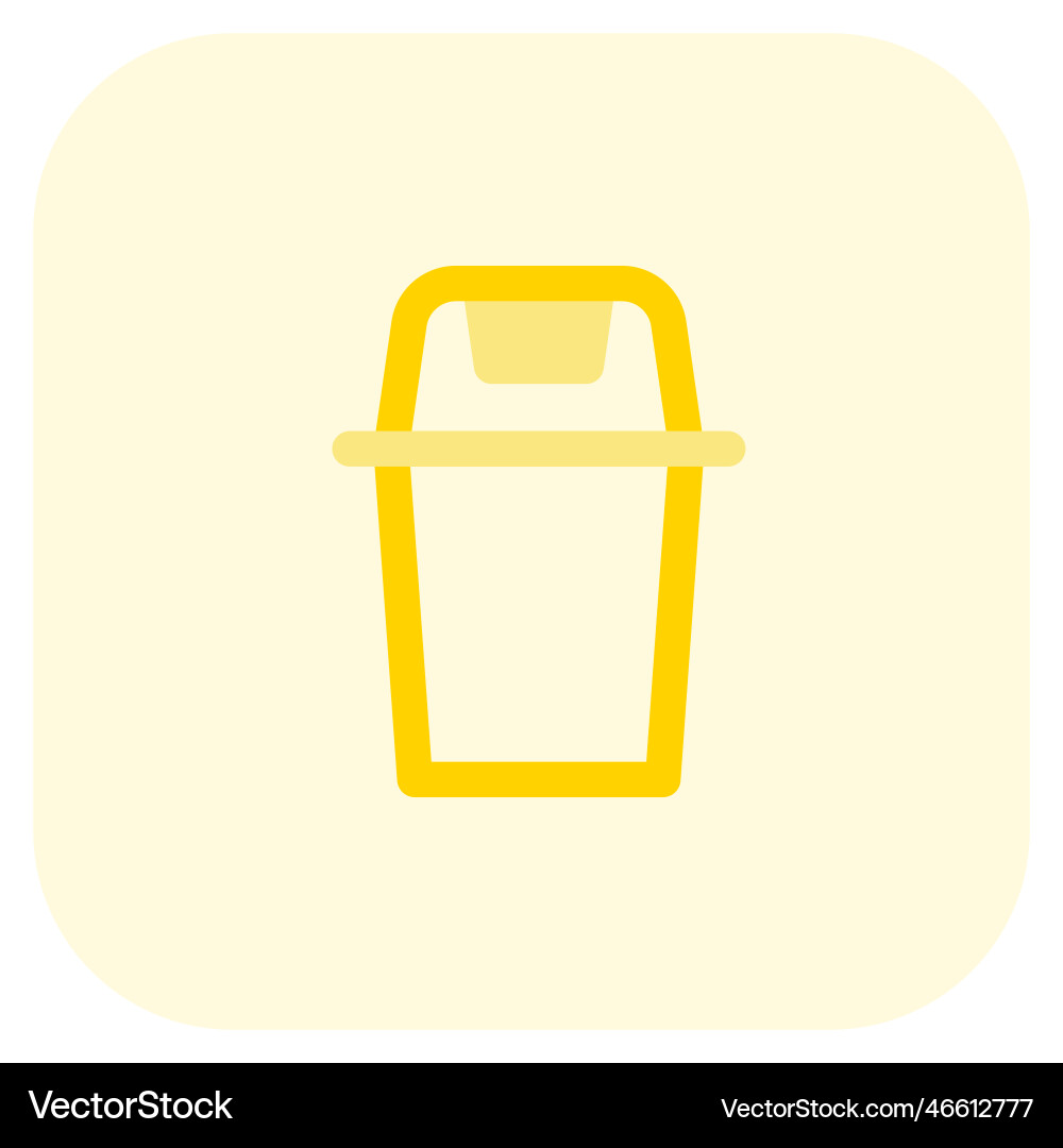 Container with a lid used to discard trash Vector Image