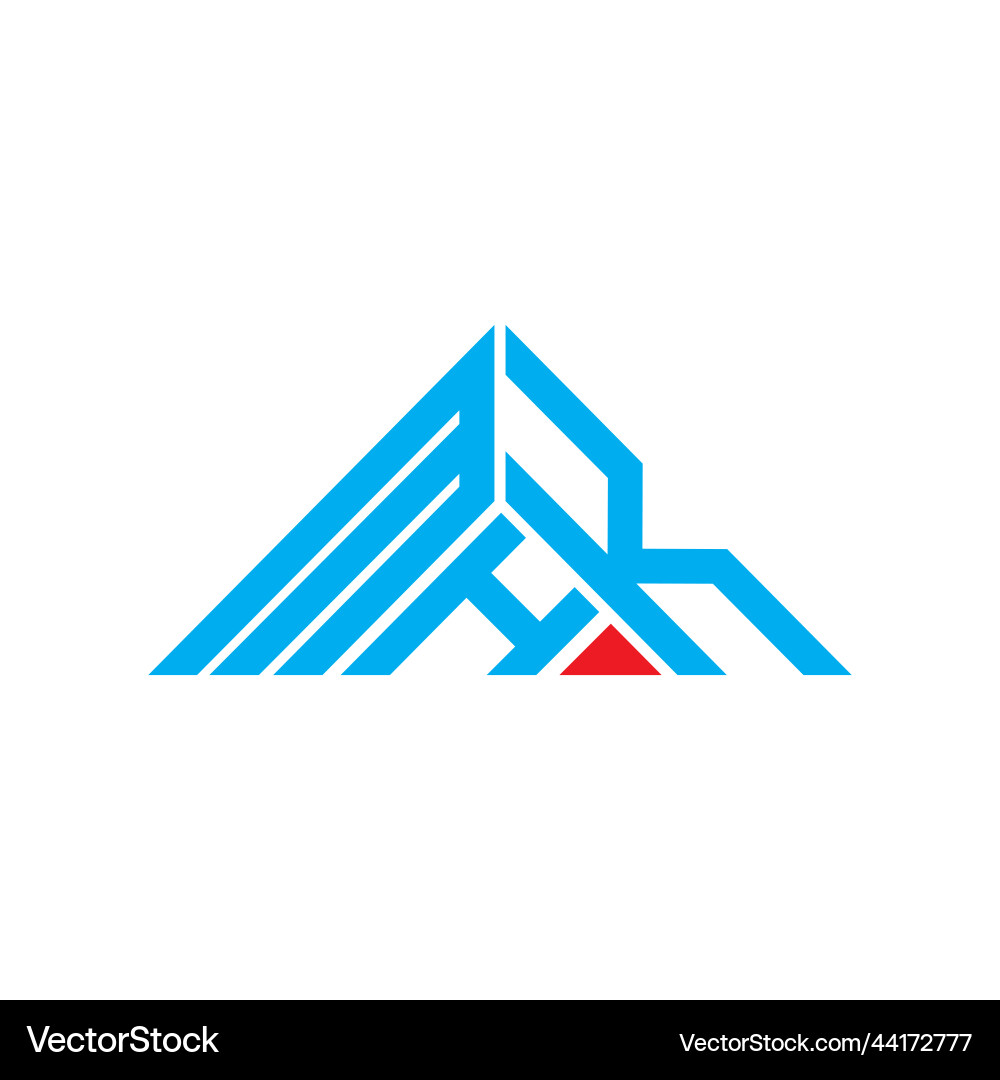 Mhk letter logo creative design with graphic Vector Image