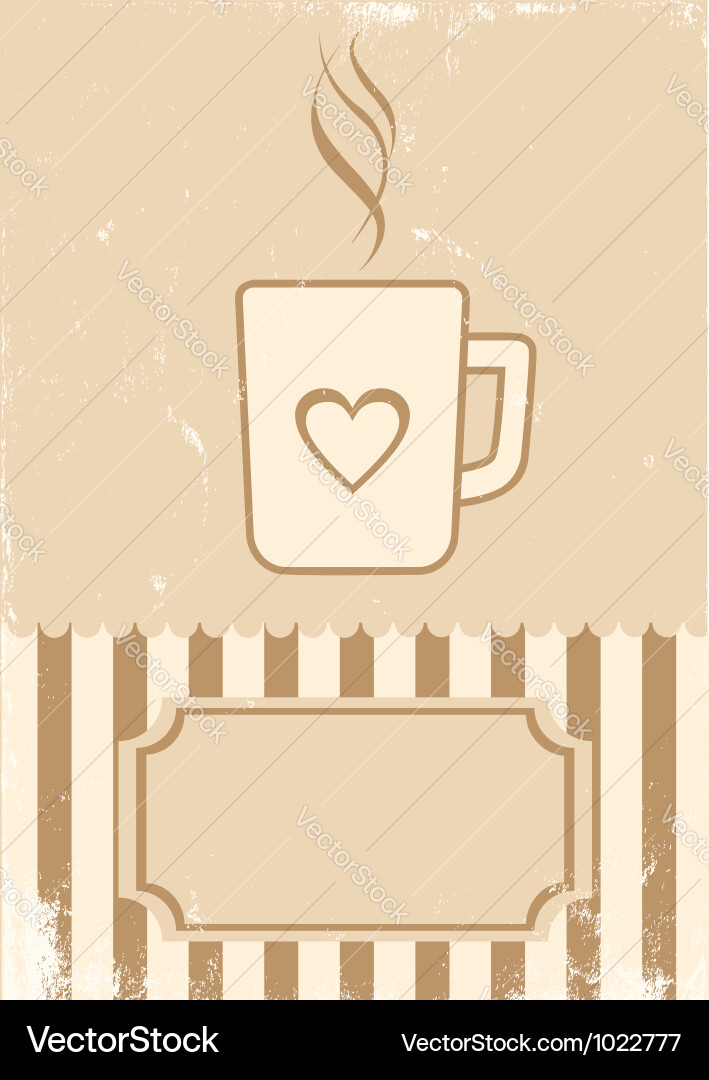 Retro of coffee Royalty Free Vector Image - VectorStock