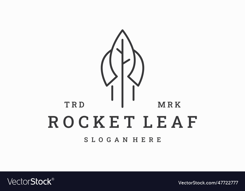 Rocket leaf Royalty Free Vector Image - VectorStock