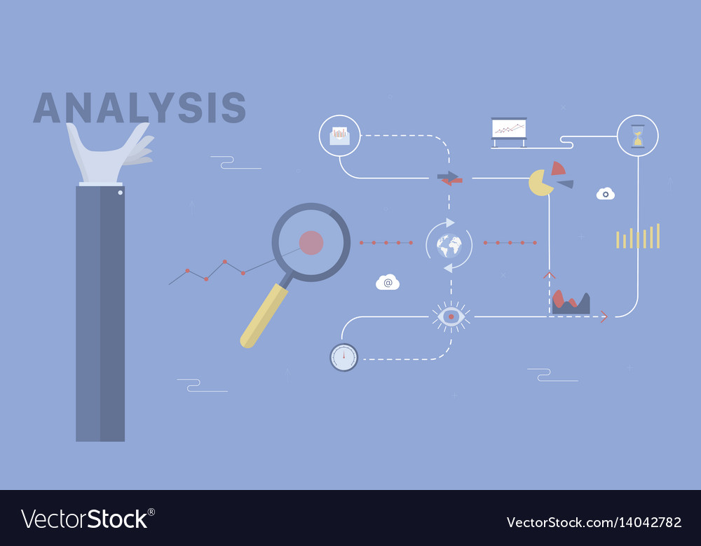 Analysis background Royalty Free Vector Image - VectorStock