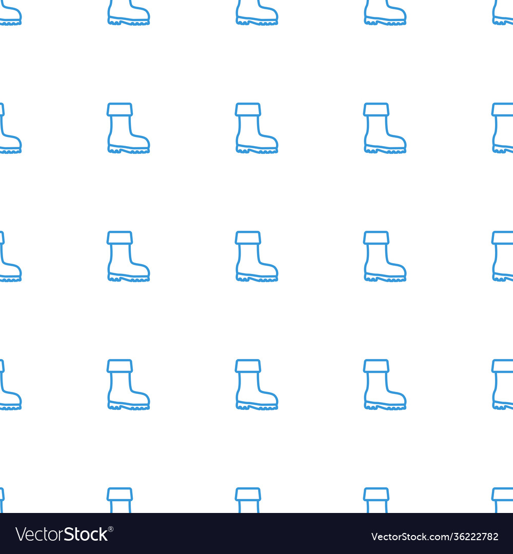 Boot icon pattern seamless white background Vector Image