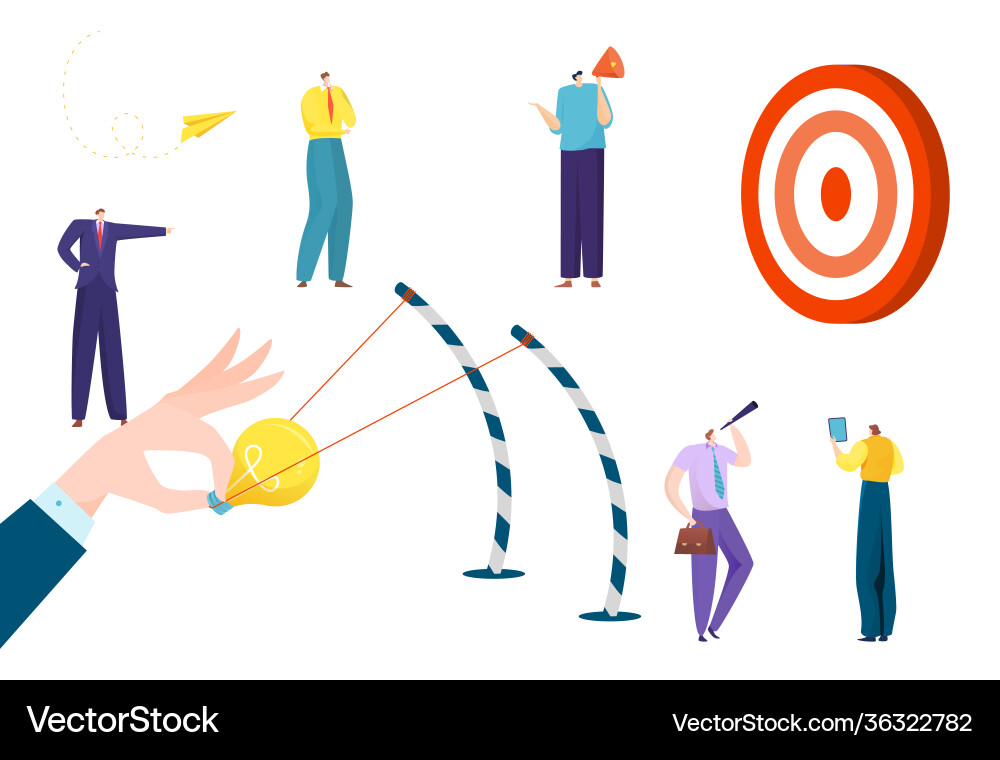 Business target concept goal achievement Vector Image