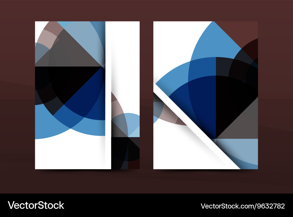 Geometric mosaic design a4 size business Vector Image