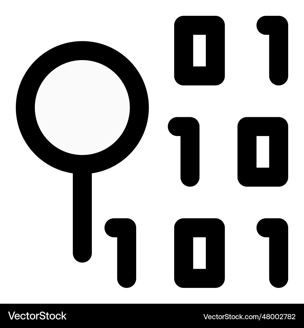 Magnifying Glass To Figure Out Software Issues Vector Image