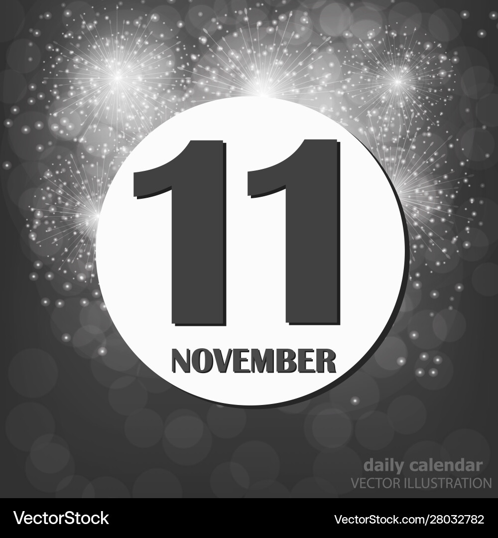 November 11 icon for planning important day Vector Image