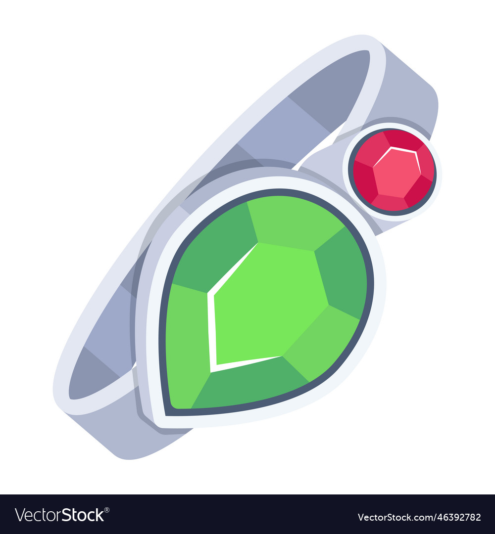 Silver ring Royalty Free Vector Image - VectorStock