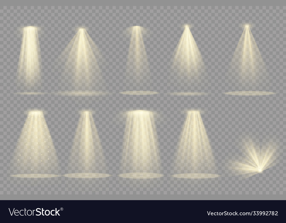 Spotlight light effect Royalty Free Vector Image