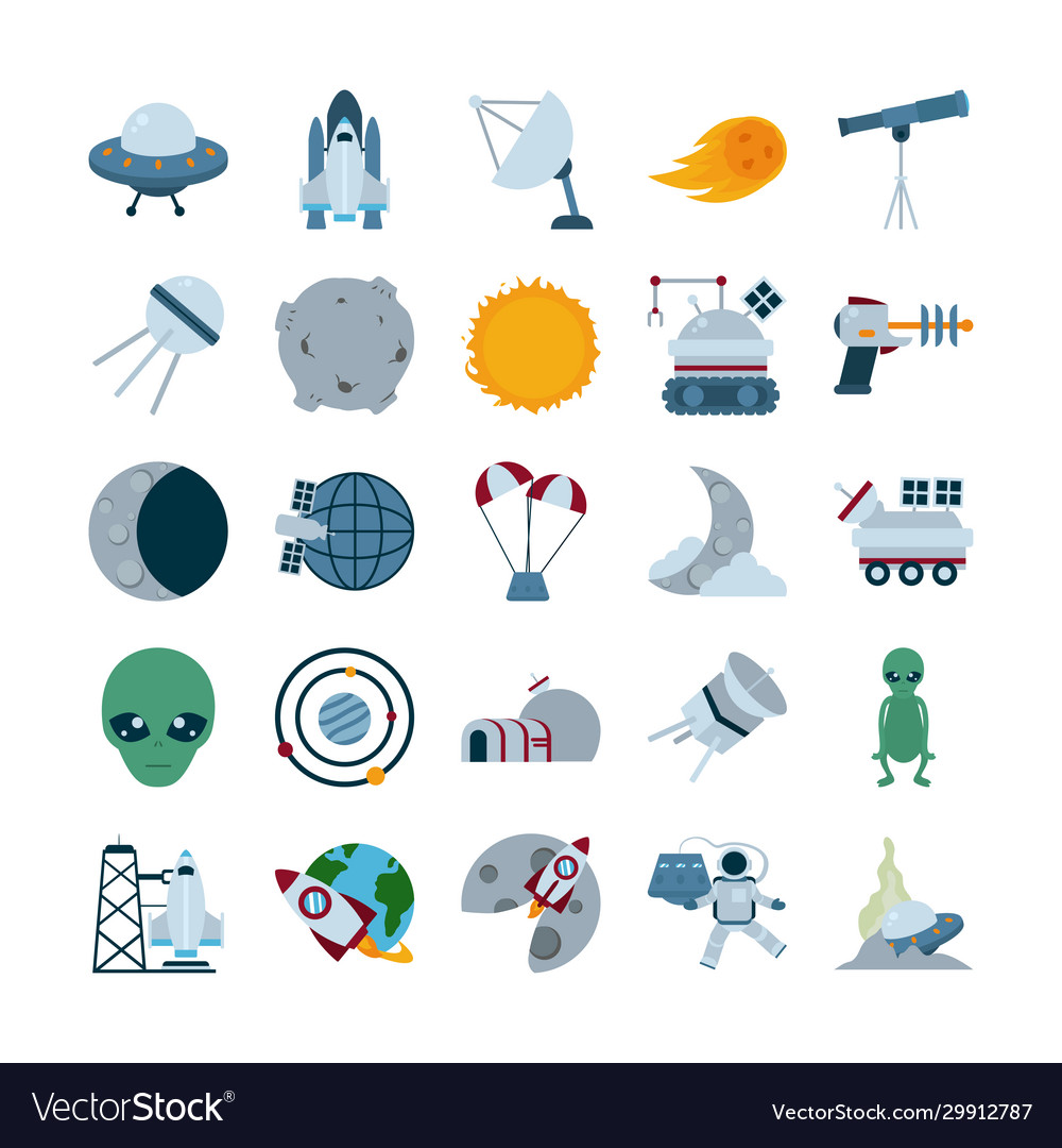 Isolated rocket flat style icon design Royalty Free Vector