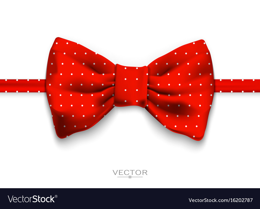 Realistic bow tie Royalty Free Vector Image - VectorStock