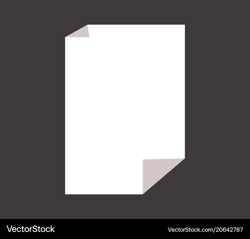 Sheet of paper icon Royalty Free Vector Image - VectorStock