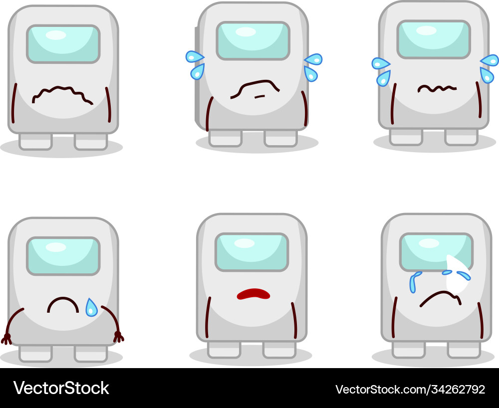 Among us white cartoon character with sad Vector Image