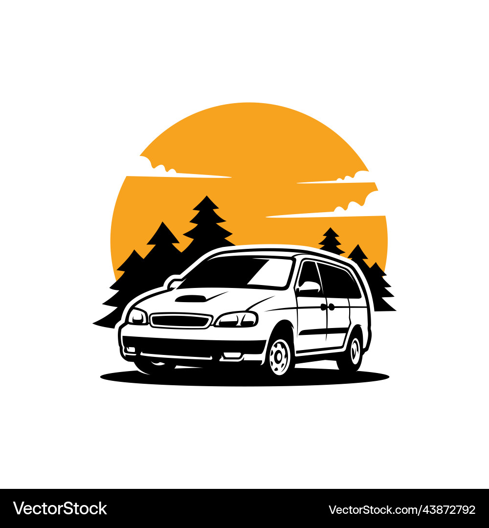 City car van car logo Royalty Free Vector Image