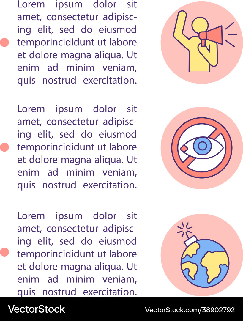 Climate conspiracy theory concept line icons Vector Image