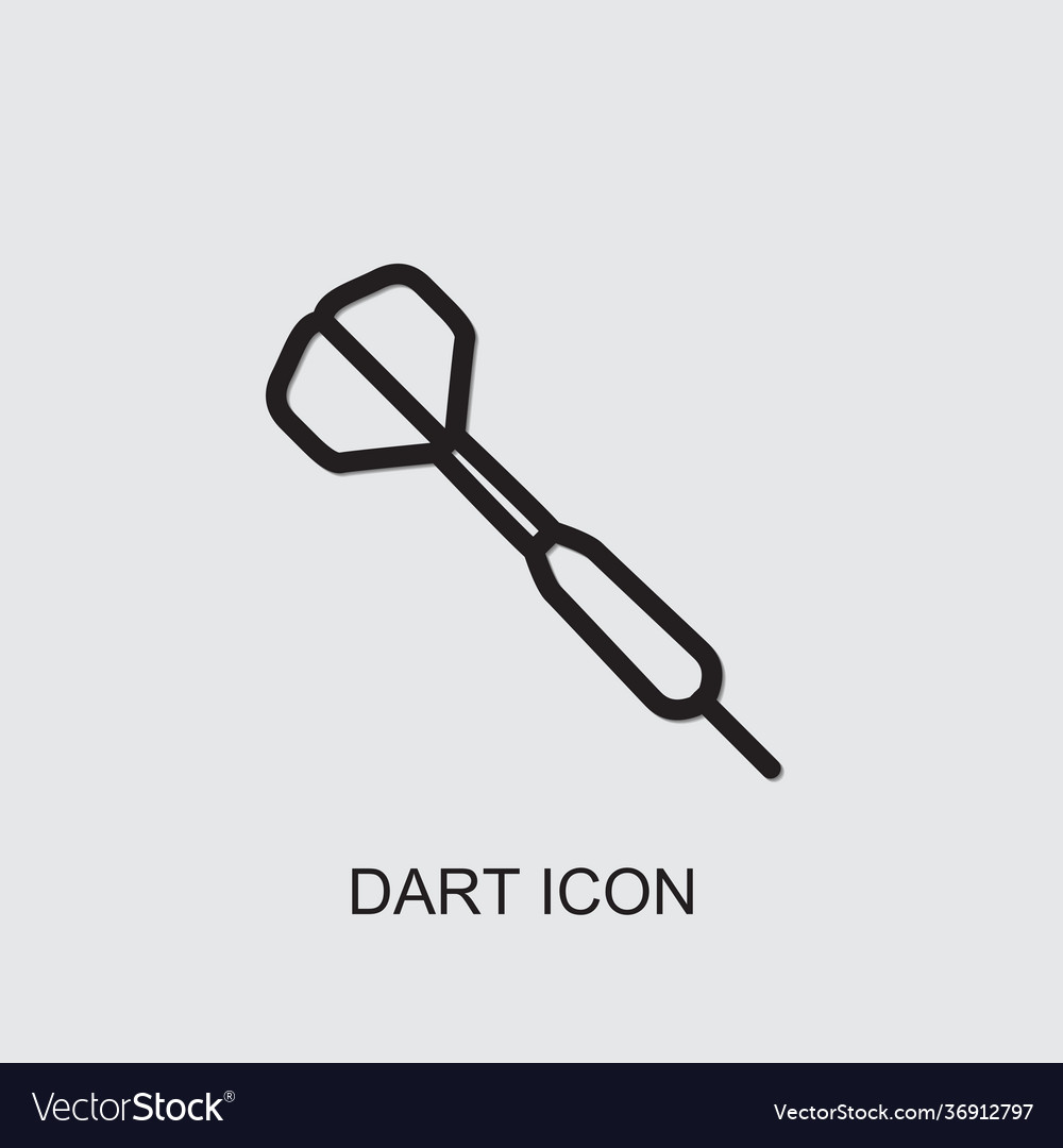 Dart icon Royalty Free Vector Image - VectorStock