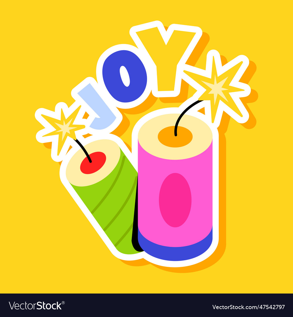 Firecrackers Royalty Free Vector Image - VectorStock