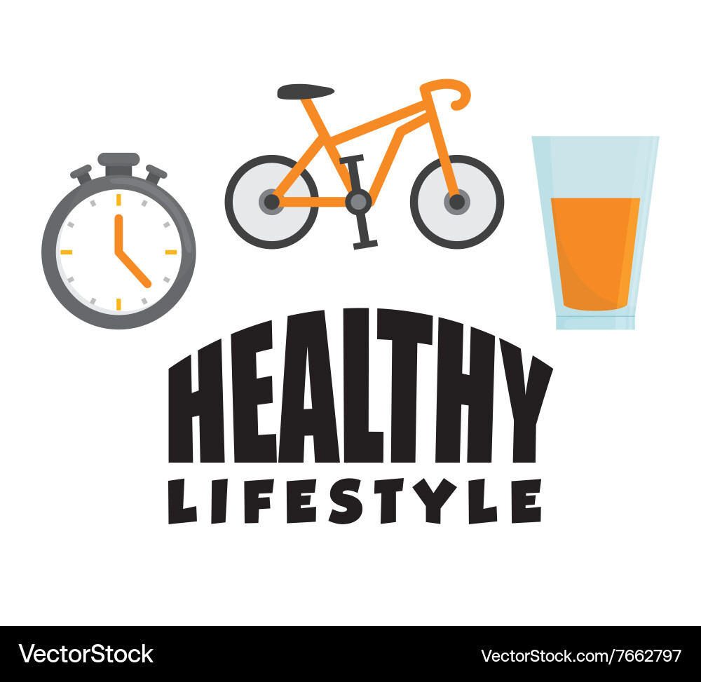 Healthy lifestyle design Royalty Free Vector Image