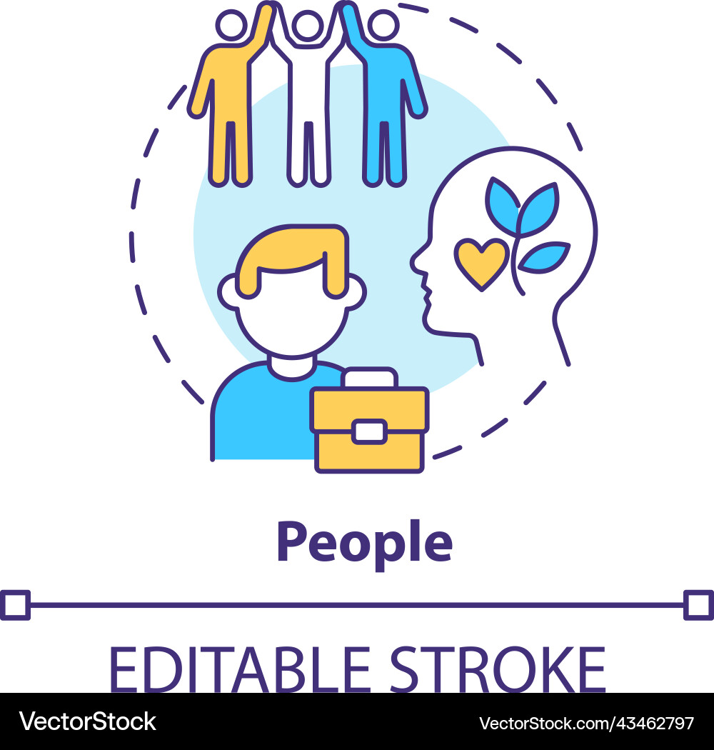 People concept icon Royalty Free Vector Image - VectorStock