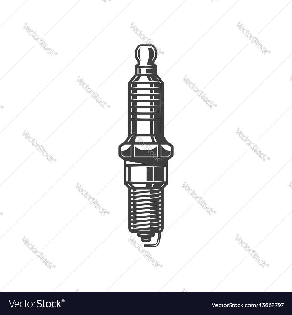 Spark plug car engine auto part icon Royalty Free Vector Spark plug car engine auto part icon Royalty Free Vector