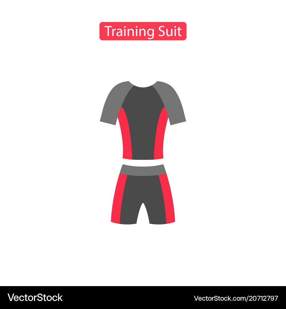 Training suit fit icons Royalty Free Vector Image