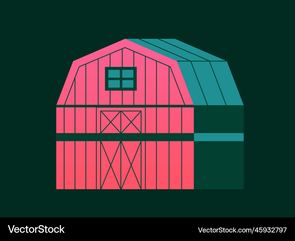 Village farm concept Royalty Free Vector Image