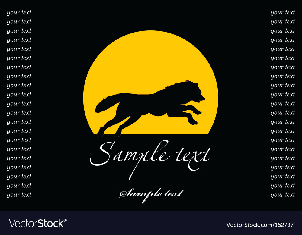 Wild wolf Royalty Free Vector Image - VectorStock