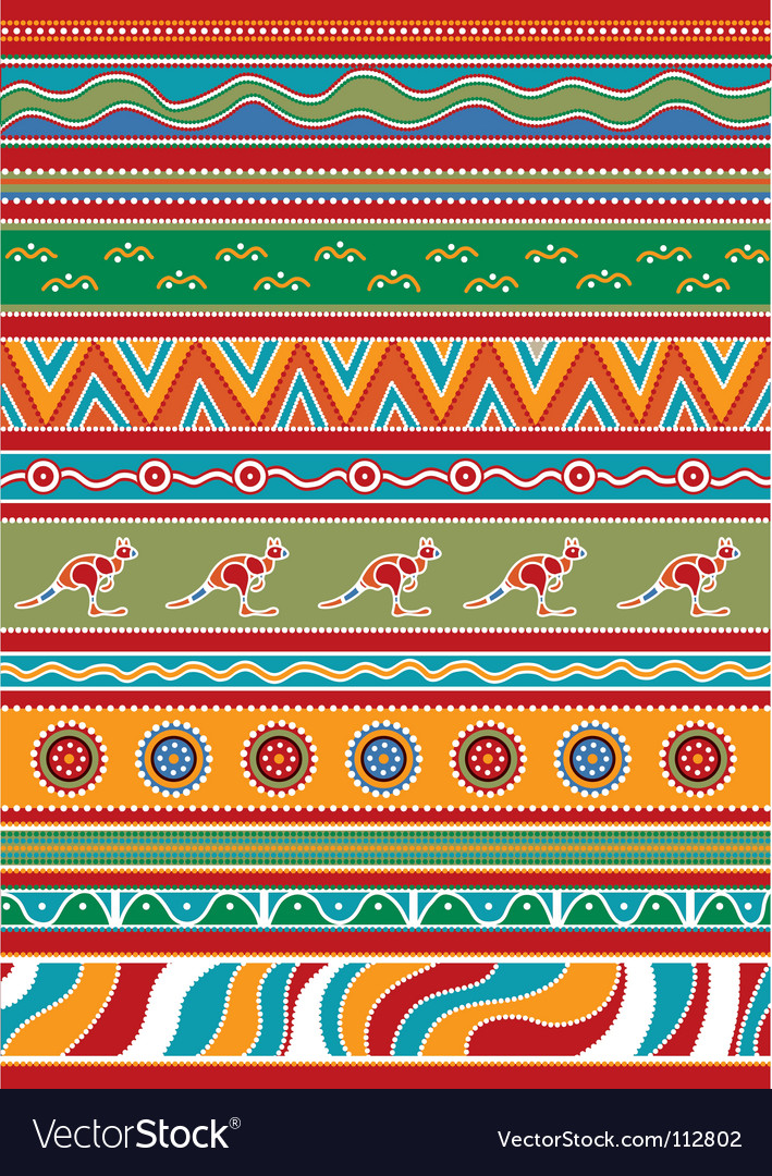 Australian pattern Royalty Free Vector Image - VectorStock